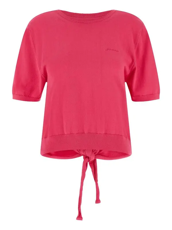 GANNI Bare Back Sweater - Pink