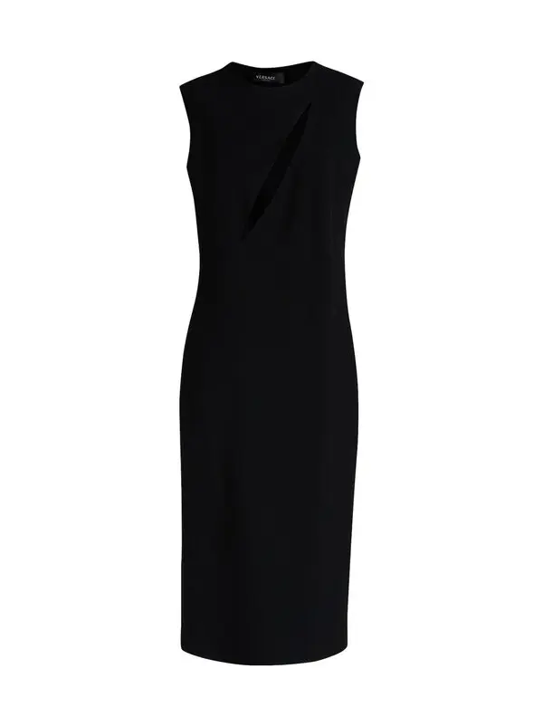 Versace Sleeveless Cut Out Dress - Multicolor