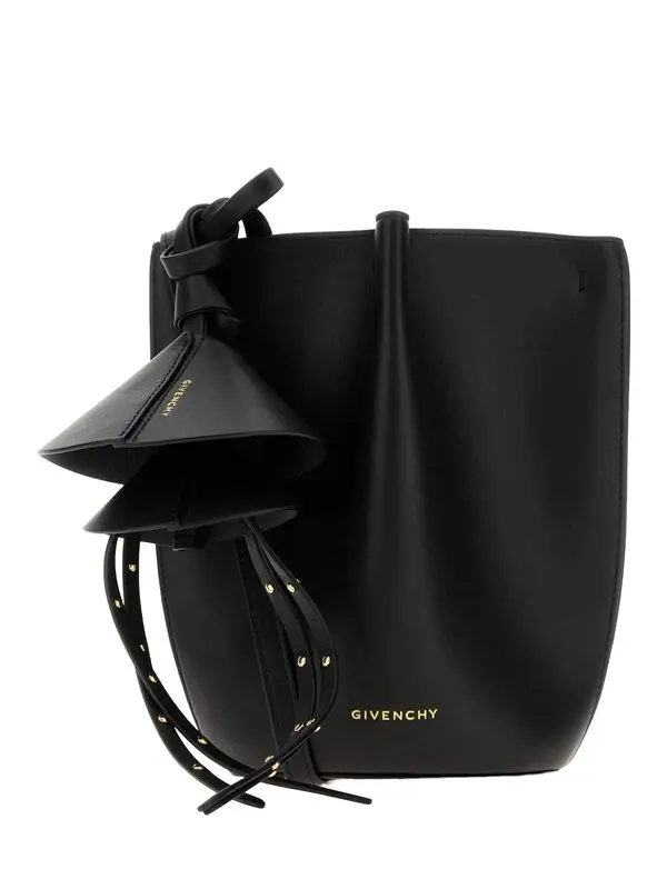 Givenchy Leather Nano Snap Bucket Bag - Black