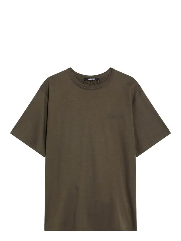 Jacquemus Pleated Back T-shirt - Brown