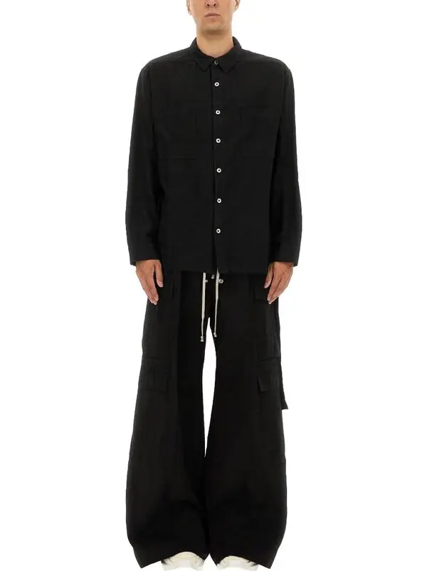 Rick Owens Jumbo Outershirt Shirt - Black