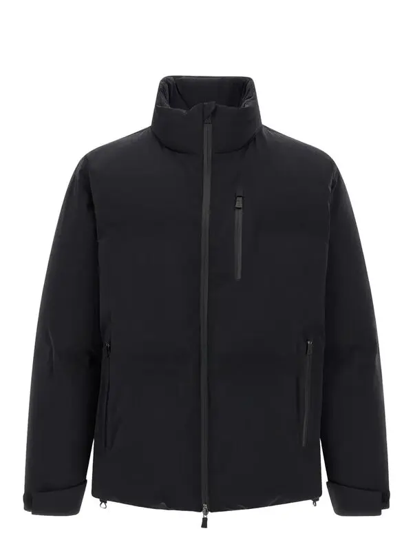 Herno High-neck Short Down Jacket - Black