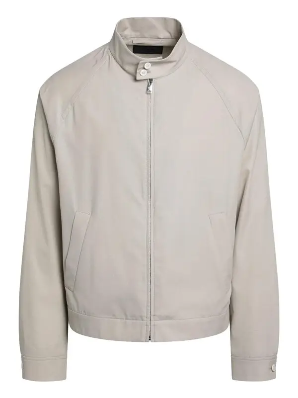 Prada Cotton Zip-up Jacket - Cream
