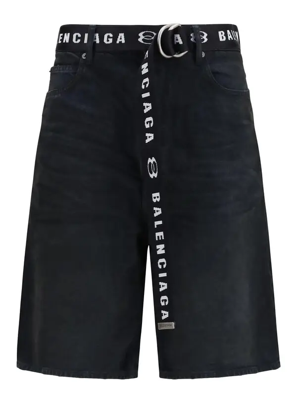 Balenciaga Belted Shorts - Black