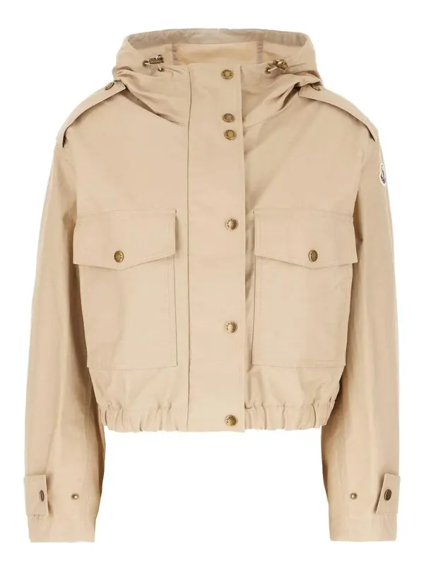 Moncler Cropped Hooded Utility Jacket - Multicolor