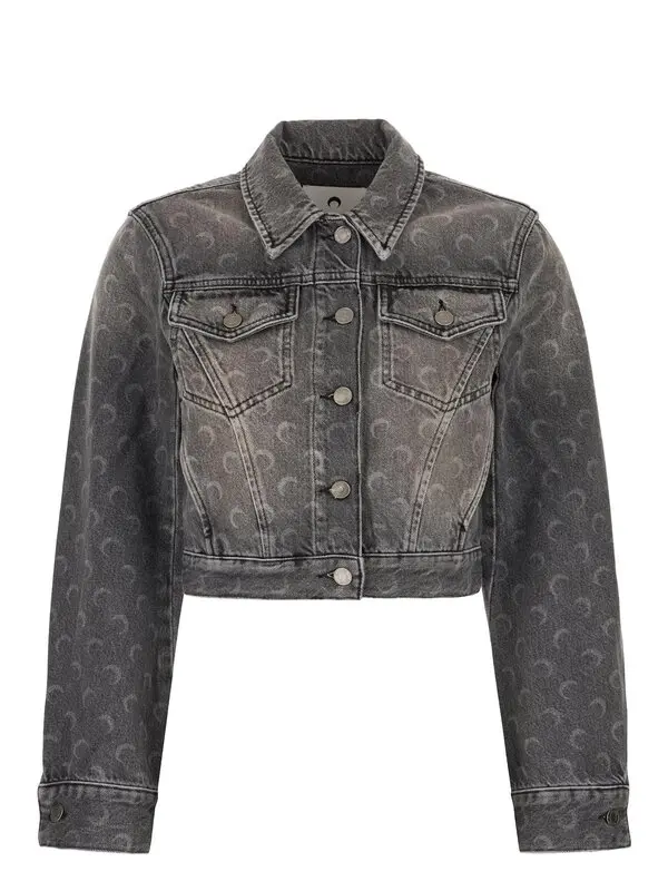 MARINE SERRE Denim Jacket - Multicolor