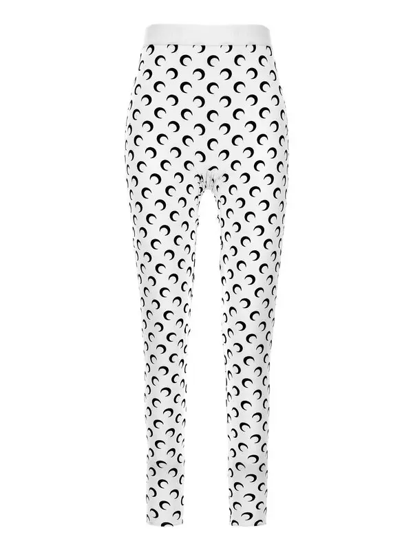 MARINE SERRE Moon Printed Jersey' Leggings - Multicolor