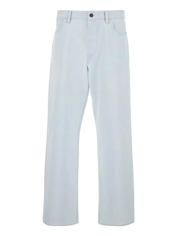 Stone Island Light Jeans With Logo Patch On The Back And Belt Loops In Denim For - Blue