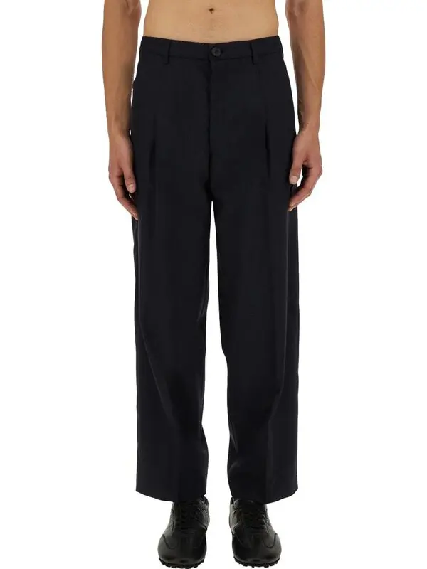 Marni Virgin Wool Trousers - Blue