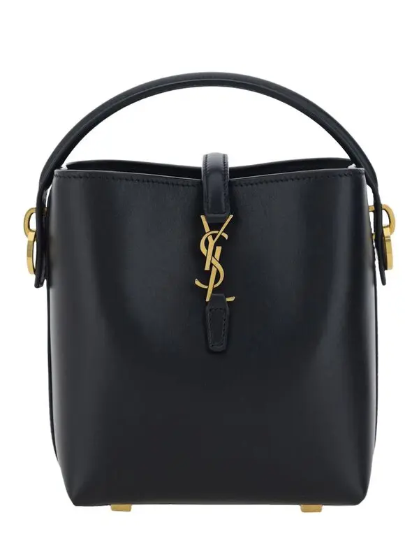 Saint Laurent Logo Plaque Bucket Bag - Multicolor