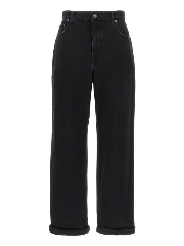 GOLDEN GOOSE Kim Cotton Denim Jeans - Black