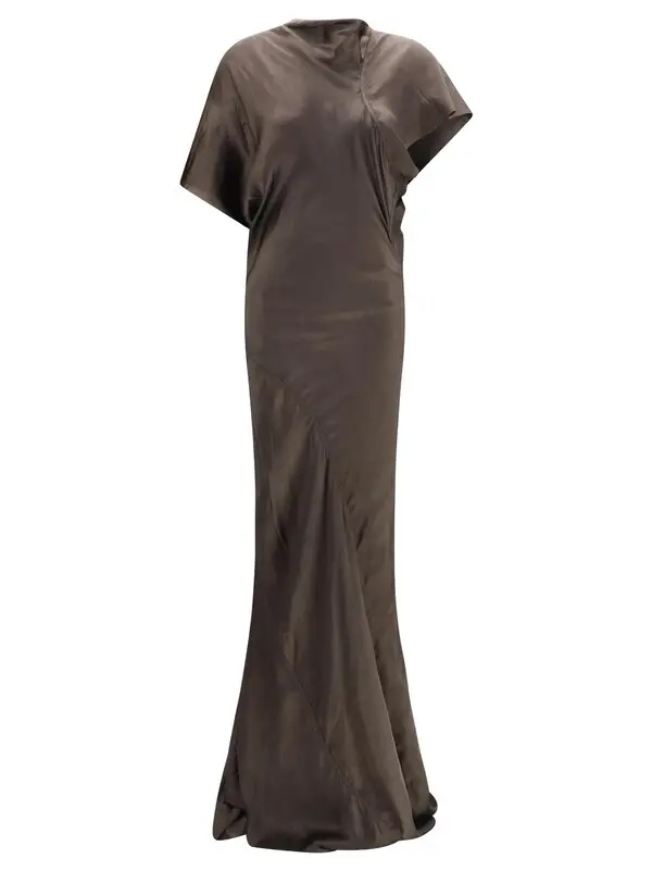 Rick Owens Seb Dress With Pull-on Styling - Brown