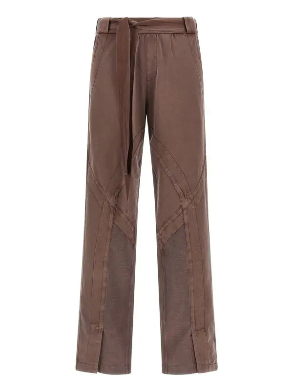 Attico Fleece Pants - Brown