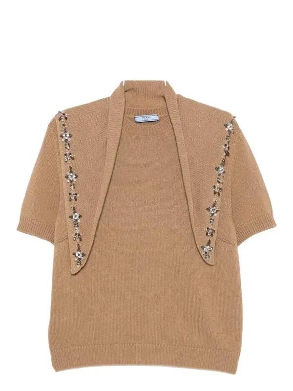 Prada Cashmere Crewneck Sweater - Multicolor