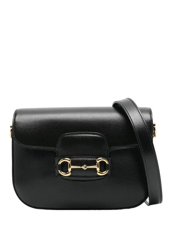 Gucci Smooth Leather Shoulder Bag - Black