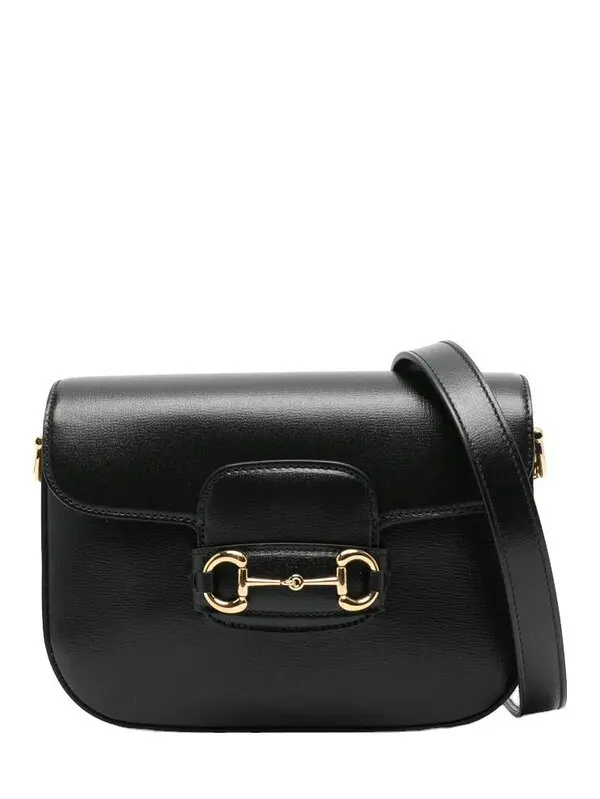 Gucci Smooth Leather Shoulder Bag - Black