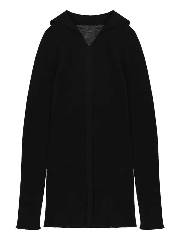 Rick Owens Ribbed Tabard Knit - Black
