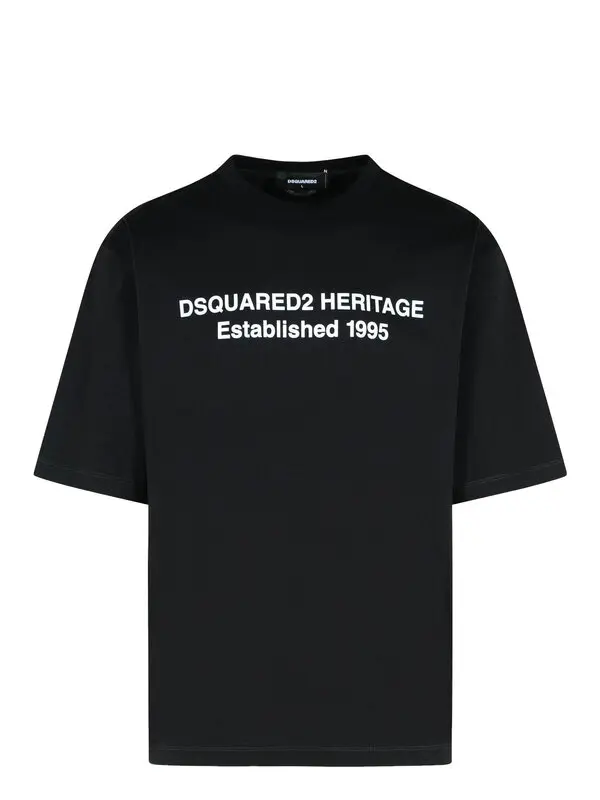 Dsquared2 Heritage' Cotton T-shirt - Black