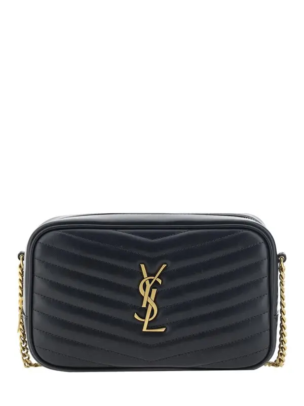Saint Laurent Lou Shoulder Bag - Black