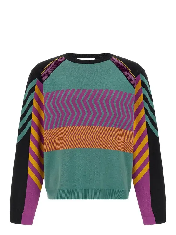 KIKO KOSTADINOV Gizi Panelled Jacquard Knit Sweater - Multicolor