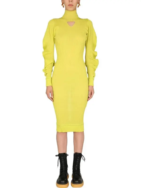 Bottega Veneta Silk Dress - Green