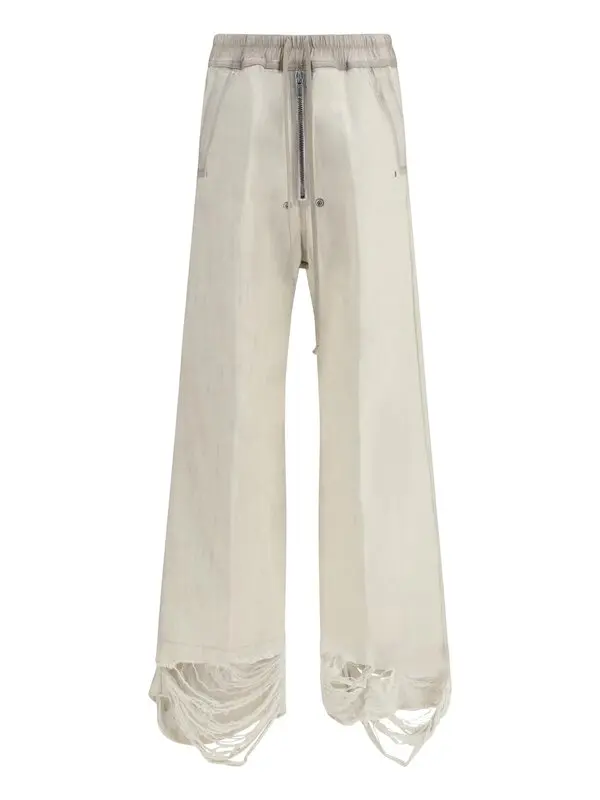 Rick Owens Wide Bela Pants In Denim - Multicolor