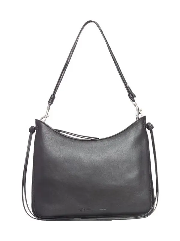 Phoebe Philo Leather Gig Shoulder Bag - Black
