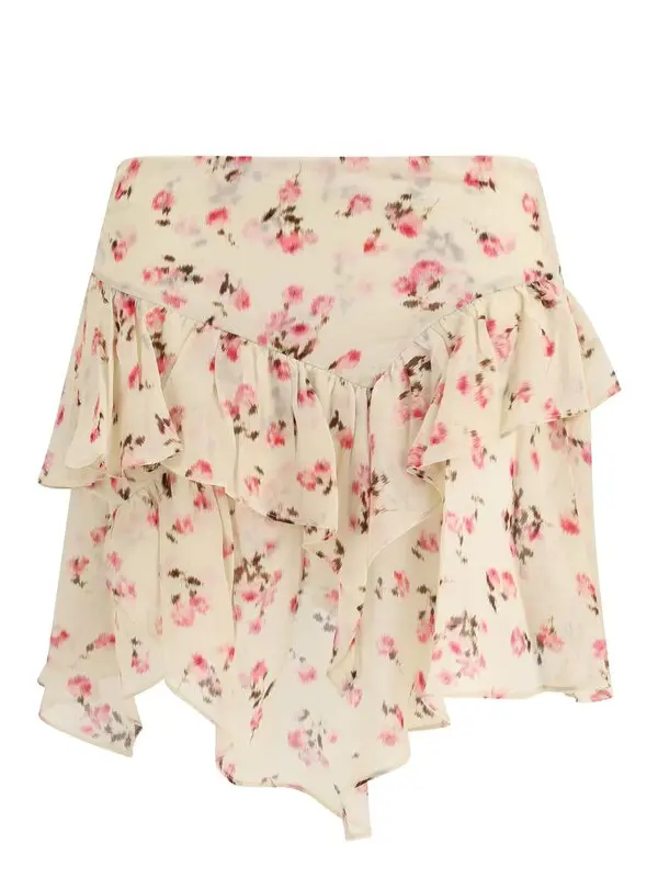 Isabel Marant Étoile Marant Lolita Flared Floral Skirt - Cream