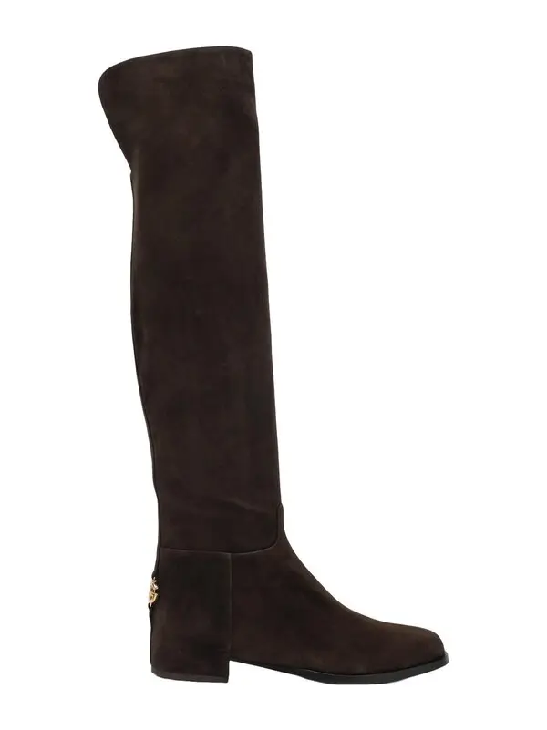 Dolce & Gabbana Suede High Boot - Brown