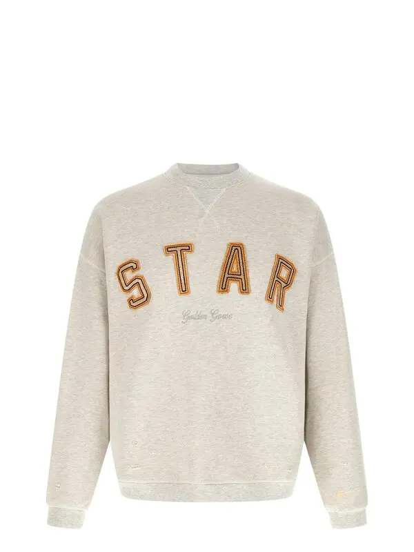 GOLDEN GOOSE Patch Sweatshirt - Gray