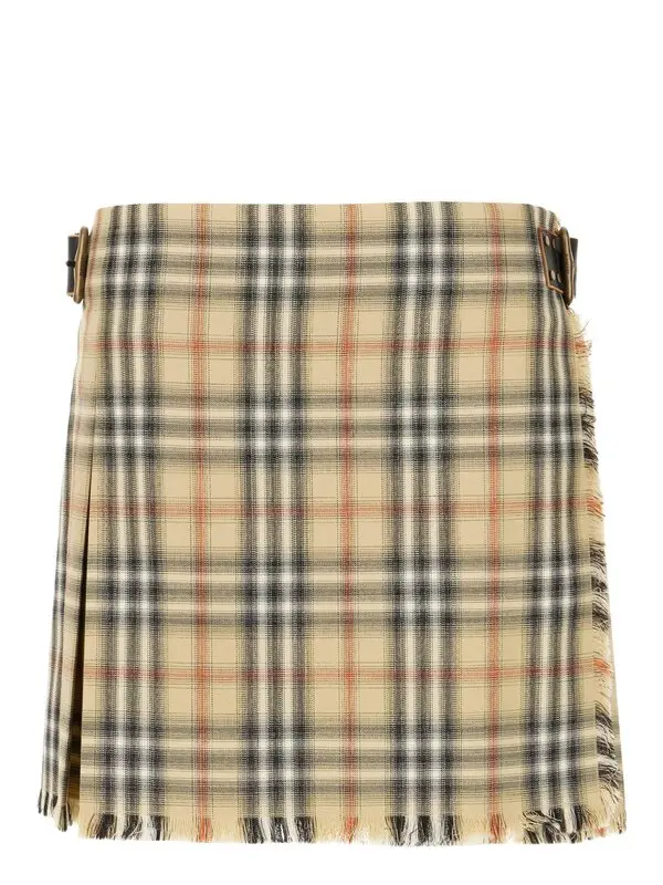 Burberry Plaid Mini Skirt - Multicolor