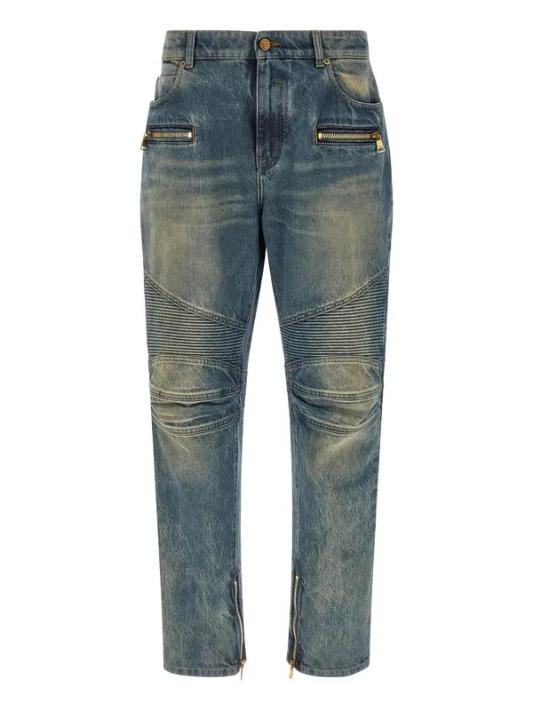 Balmain Biker Jeans - Blue