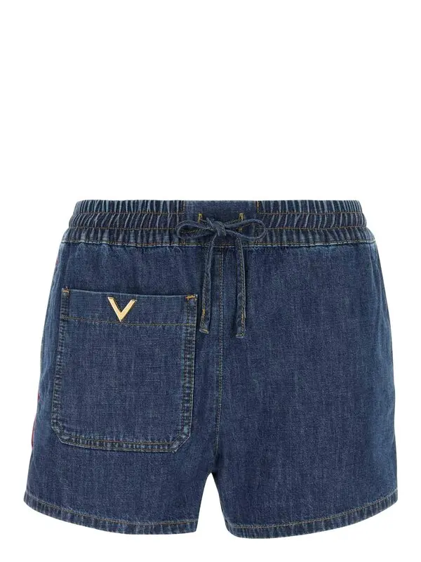 Valentino Garavani Denim Shorts - Blue