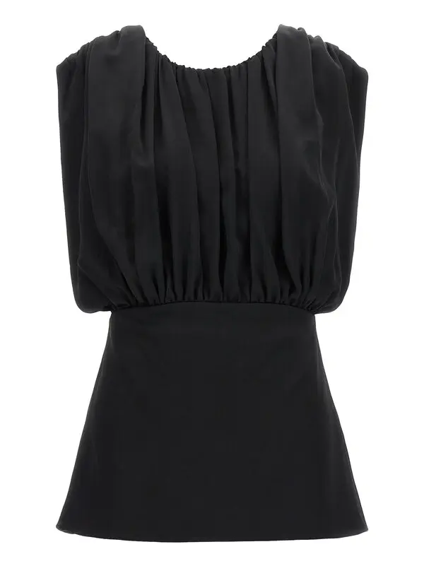 JIL SANDER 69' Sleeveless Top - Black