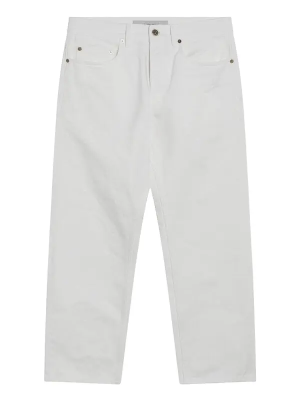 GOLDEN GOOSE Cotton Denim Trousers - White