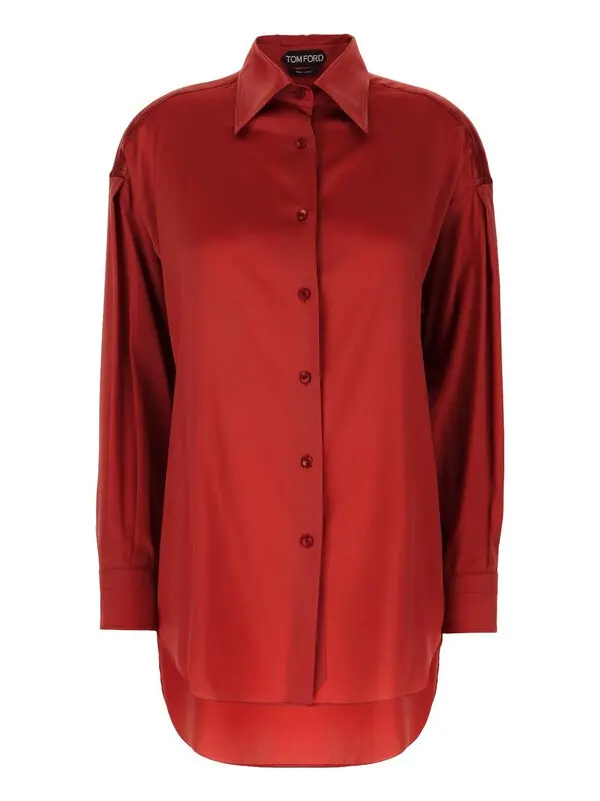 TOM FORD Long Sleeve Button Up Shirt - Multicolor