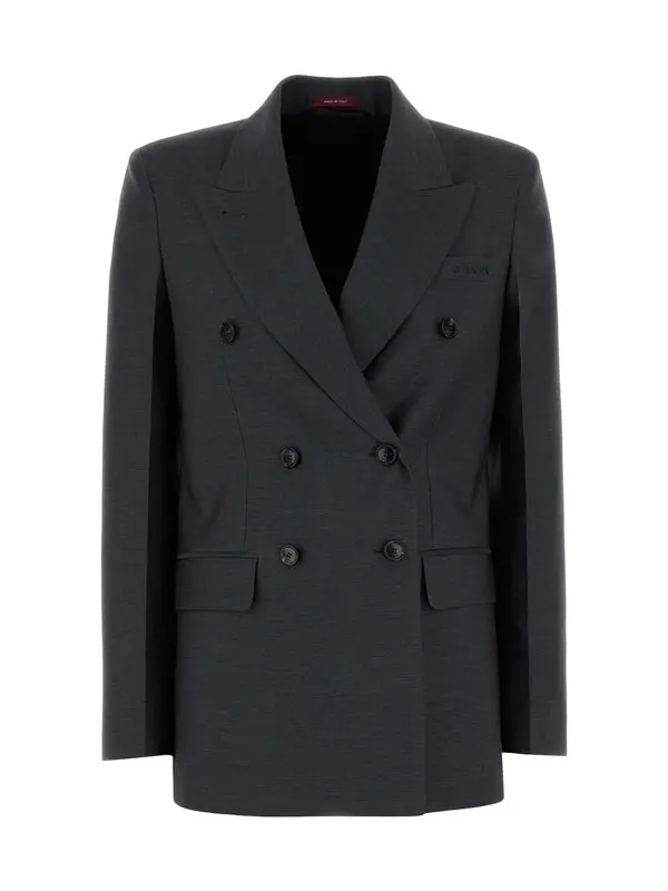 Gucci Graphite Wool Blazer - Gray
