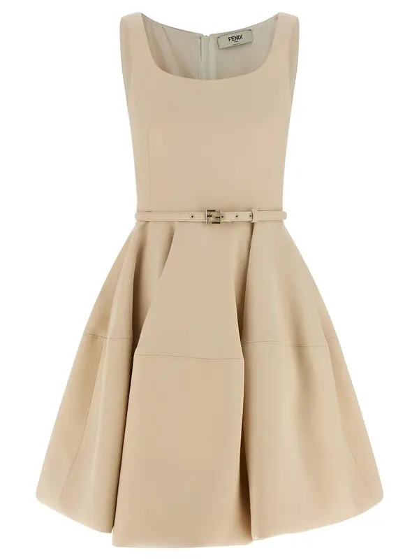 Fendi Wheel Skirt Dress - Pink