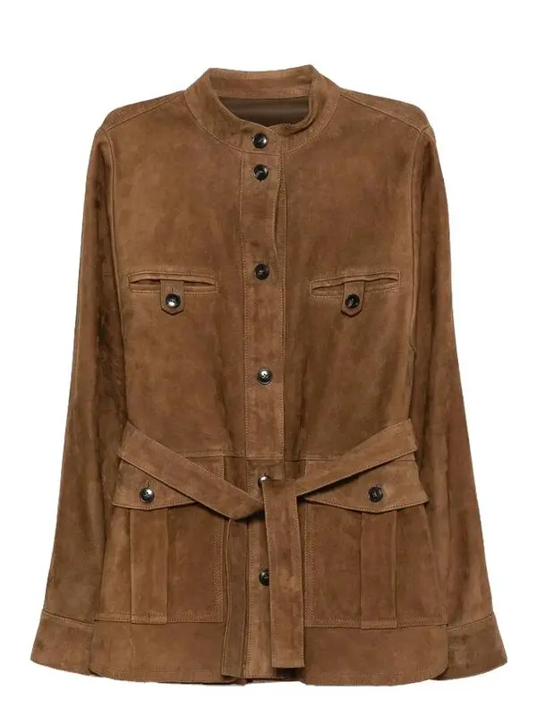 YVES SALOMON Jackets Leather Jackets - Brown