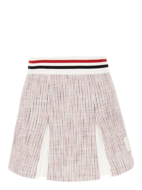 Thom Browne Striped Pleated Skirt - Multicolor