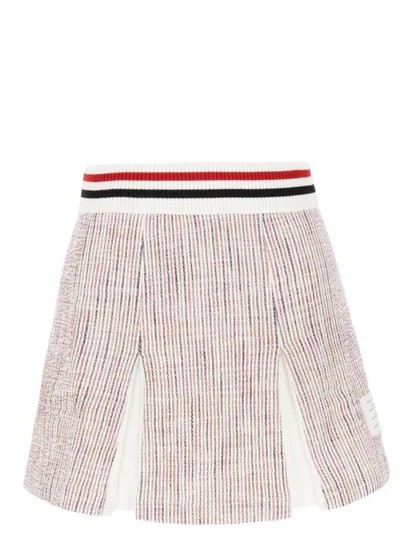 Thom Browne Striped Pleated Skirt - Multicolor