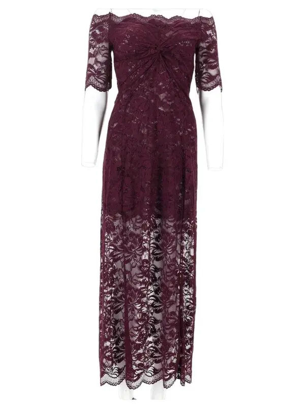 Rabanne Layered Lace Midi Dress - Multicolor