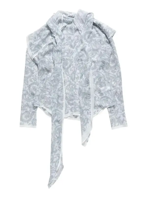 Acne Studios Paisley Print Silk Blouse - Multicolor