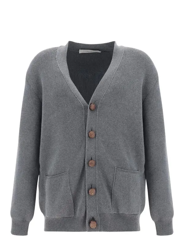 GOLDEN GOOSE V-neck Cardigan - Gray