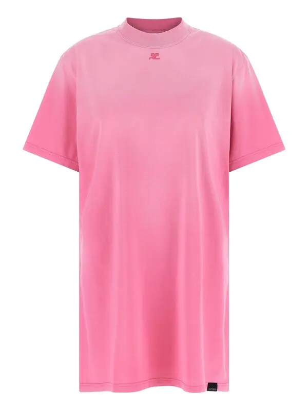 COURREGES Solarized T-shirt Dress - Pink