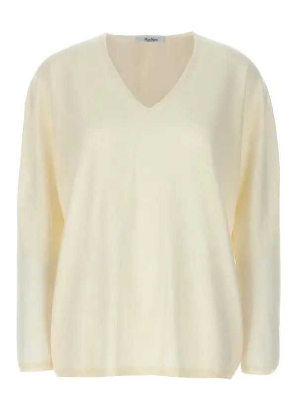 Max Mara Freccia Cashmere Sweater - White