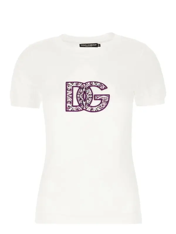Dolce & Gabbana Logo Patch T-shirt - Multicolor