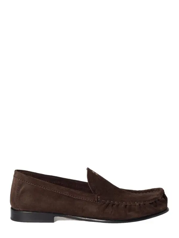 Miu Miu Suede Leather Loafers - Multicolor