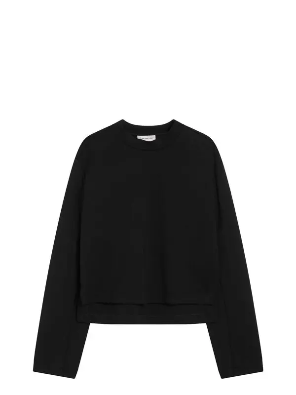 MONCLER X EDWARD ENNINFUL Asymmetric Hem Sweatshirt - Black