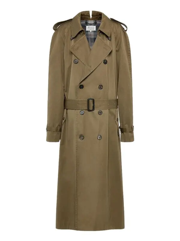 MAISON MARGIELA Double-breasted Trench Coat - Multicolor